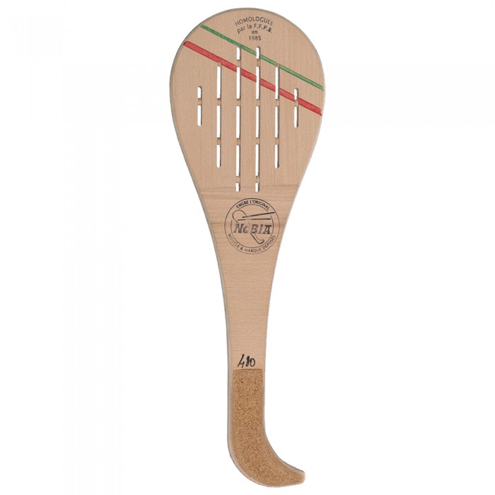 Pala Rainurée Nobia Pelote Basque Manche Liège Bec Rond - Sports Raquettes