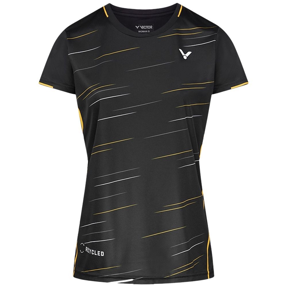 Tee-shirt Victor T-24100 C Femme Noir - Sports Raquettes
