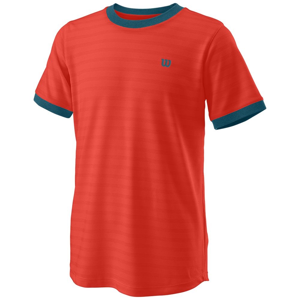 Tee-shirt Wilson Competition Crew II Junior Rouge - Sports Raquettes