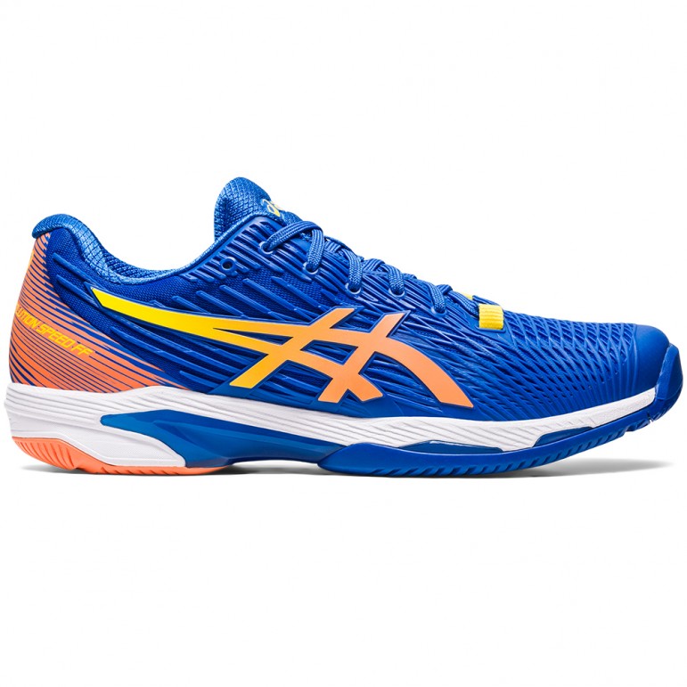 Chaussures Asics Solution Speed FlyteFoam 2 Homme Bleu/Orange