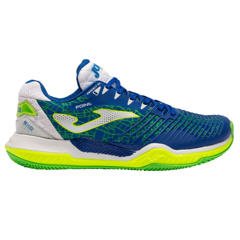 Chaussures Tennis Joma T. Point 2204 Toutes Surfaces Homme Bleu/Jaune ...